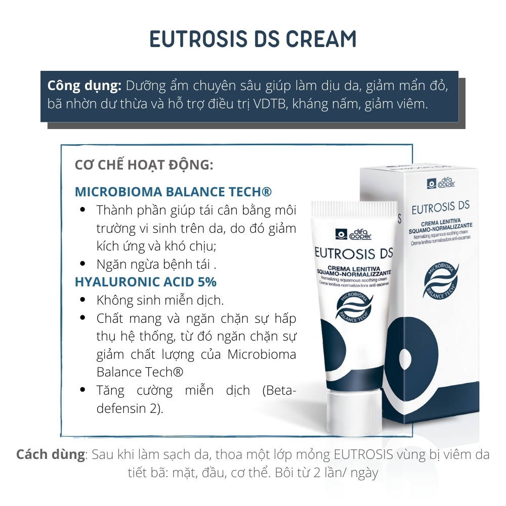 EUTROSIS DS CREAM – Kem dưỡng hỗ trợ điều trị viêm da tiết bã. – Nguyên ...